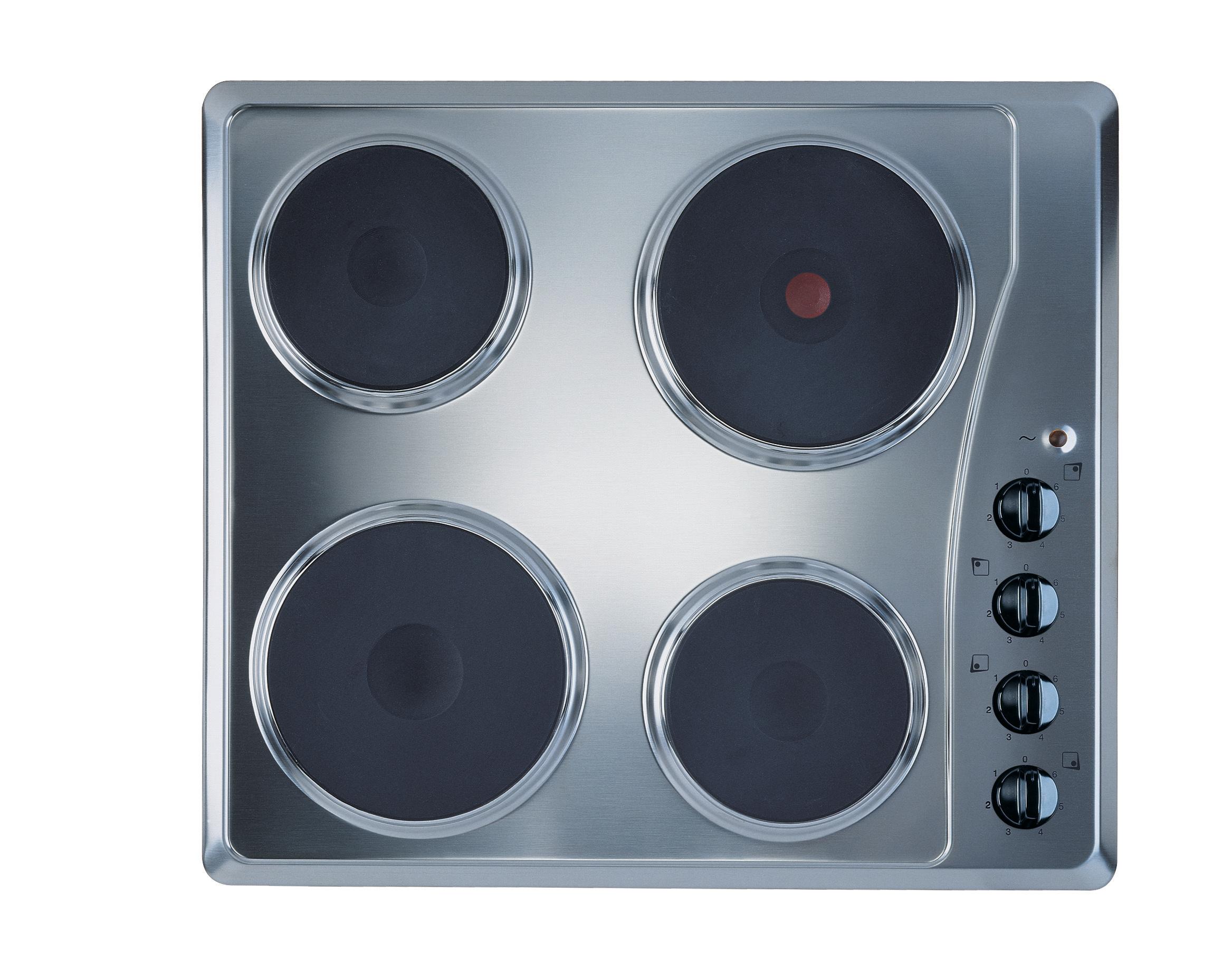 Stainless steel electric hob store