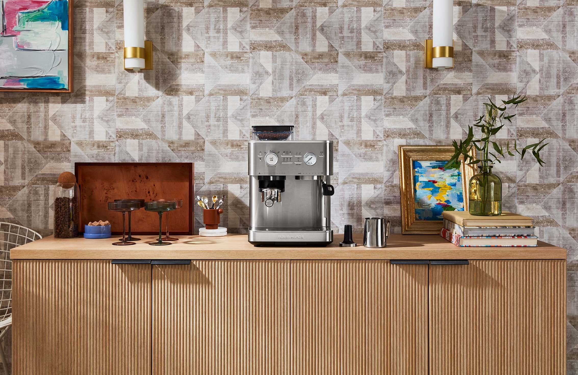 Machine à expresso semi-automatique avec broyeur à café - Acier ...