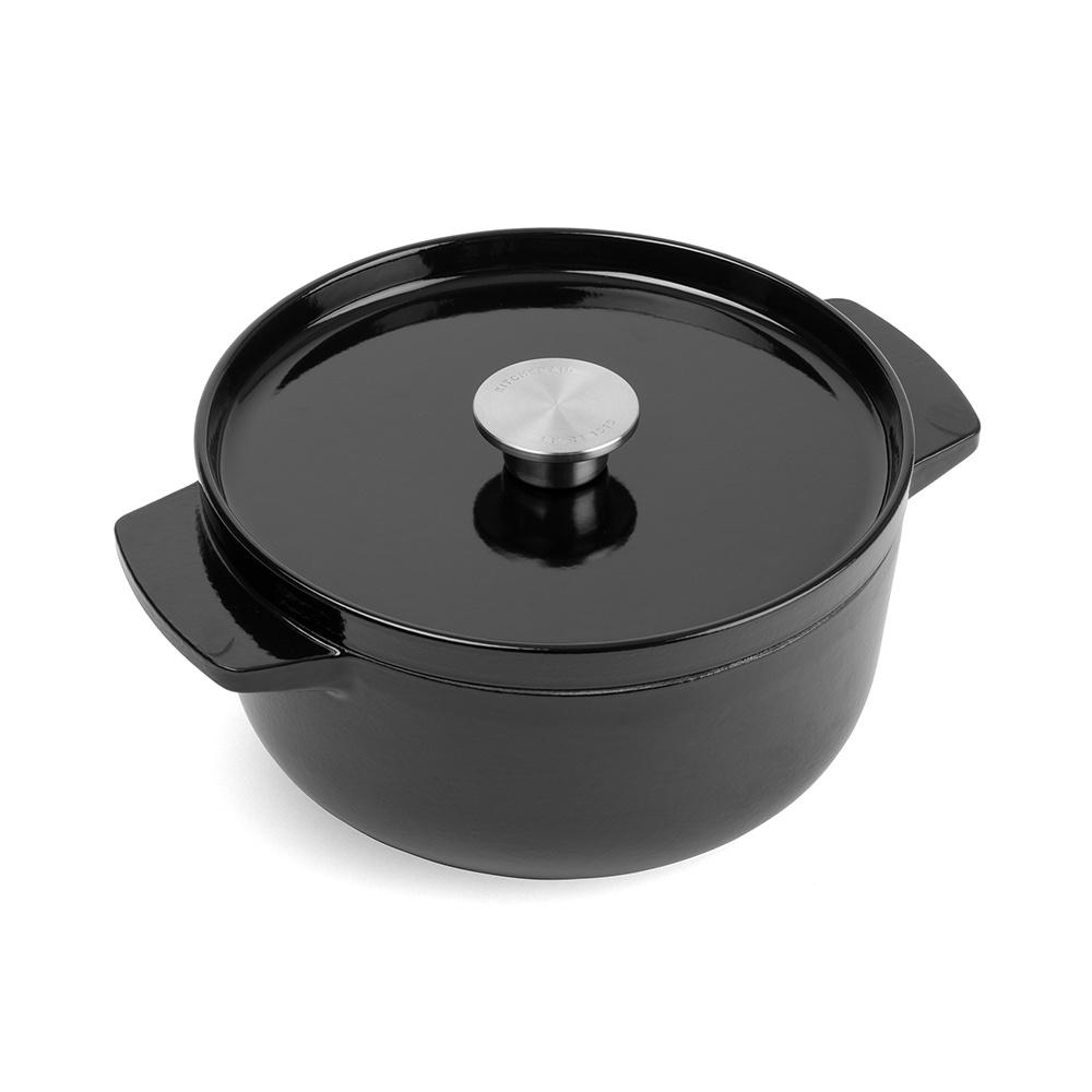 Cocotte ronde en fonte émaillée 22cm 3.3L | KitchenAid FR