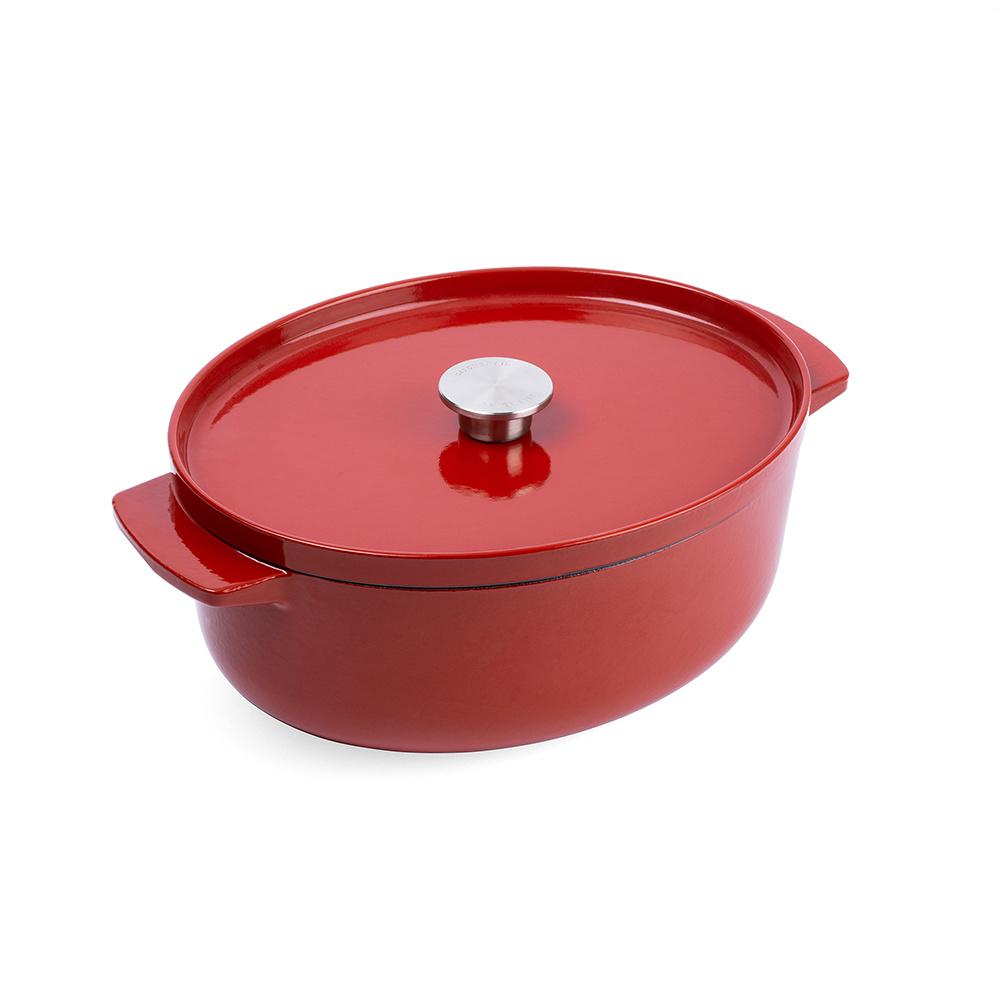 Cocotte ovale en fonte émaillée 30cm 5.6L | KitchenAid FR