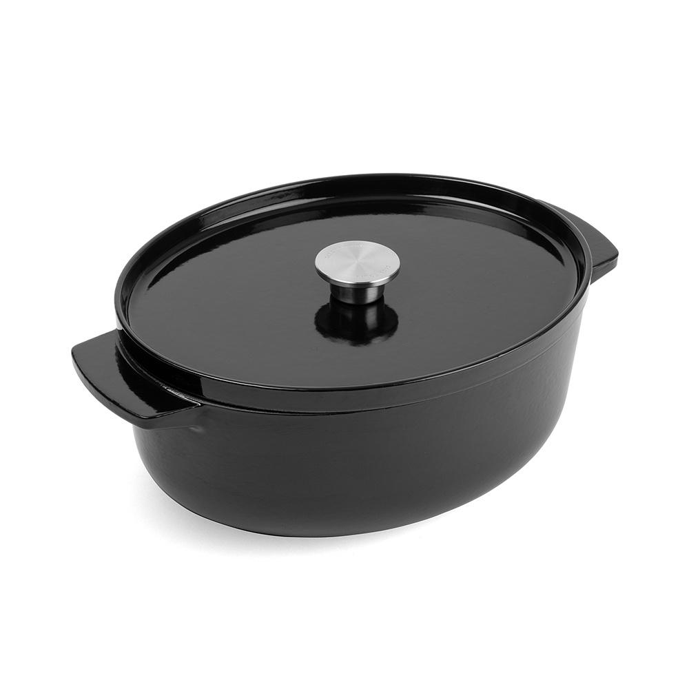 Cocotte ovale en fonte émaillée 30cm 5.6L | KitchenAid FR