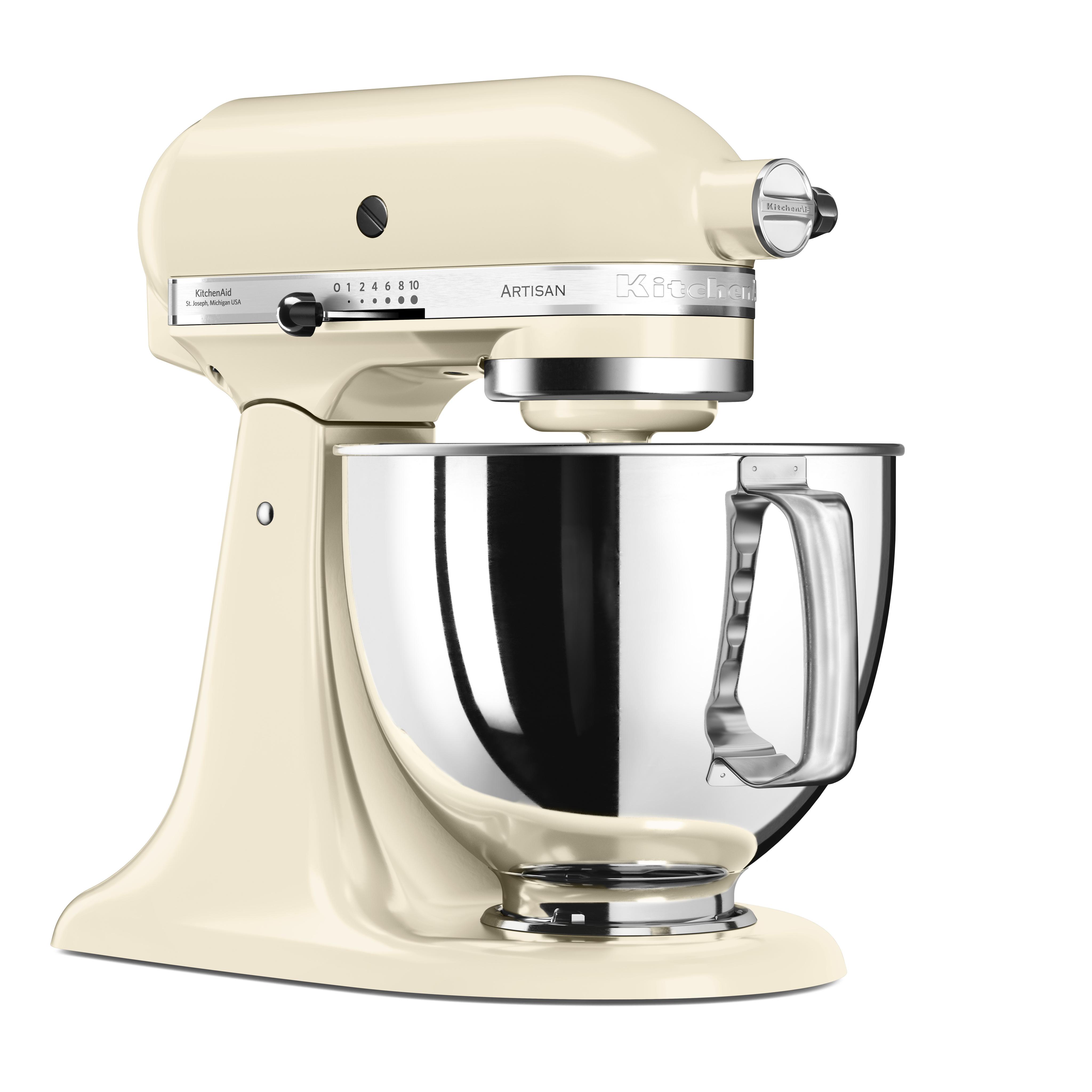 KEUKENROBOT MET KANTELBARE KOP 4,8 L - ARTISAN - Amandelwit | KitchenAid BE