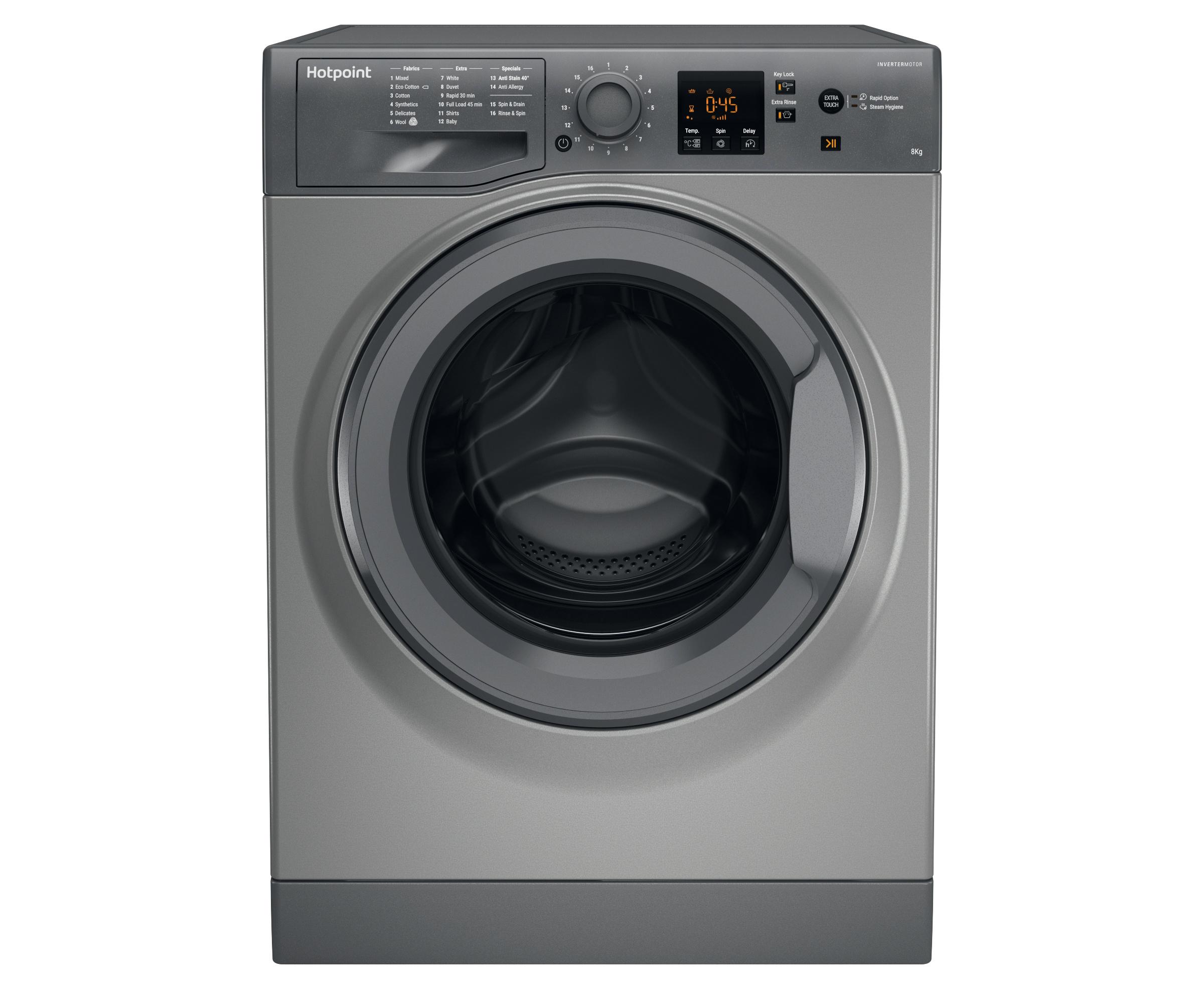 Hotpoint Freestanding Washing Machine NSWM 843C GG UK | Hotpoint IE