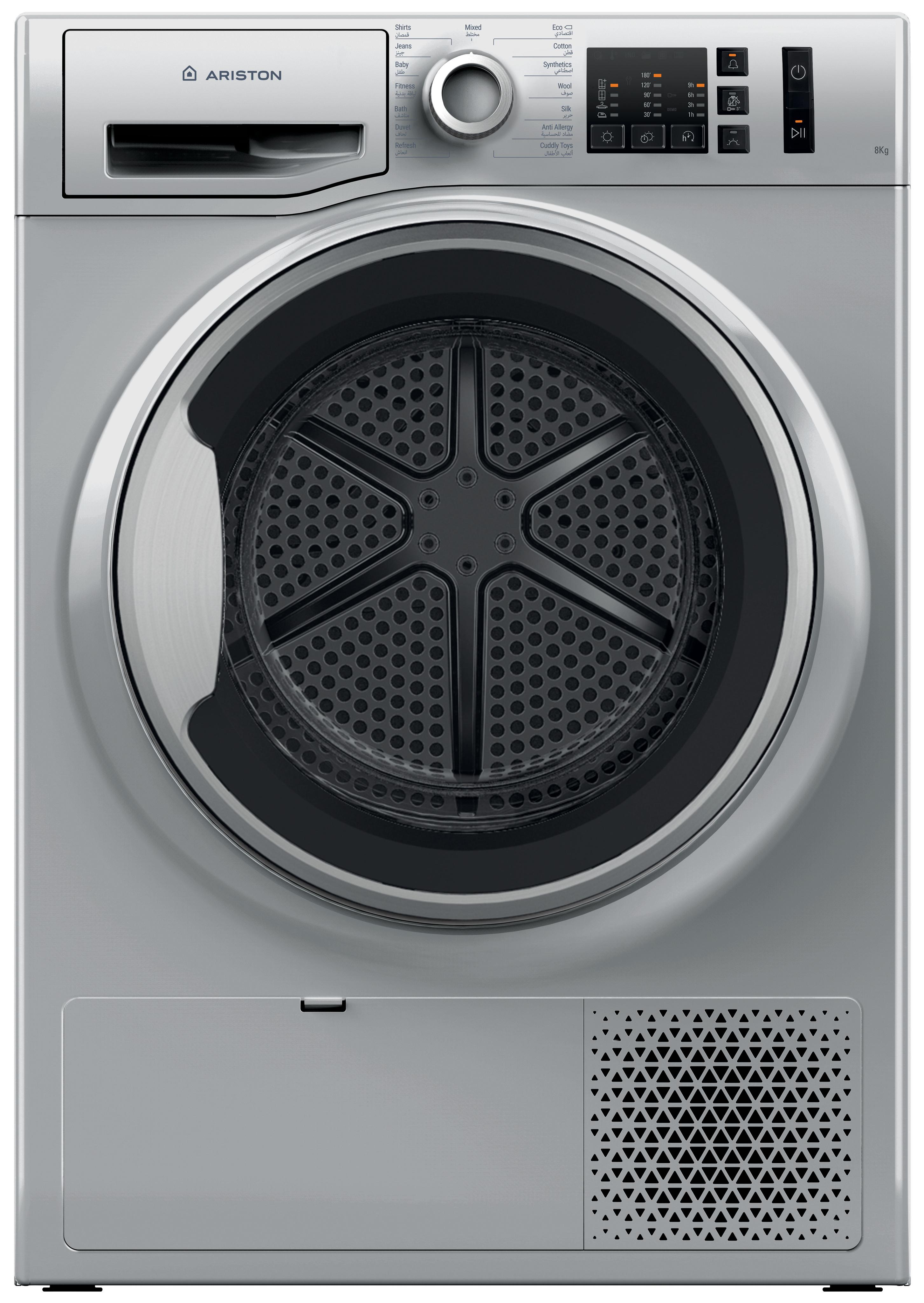 Ariston condenser tumble dryer: freestanding, 8,0kg - NT CM10 8BS EX
