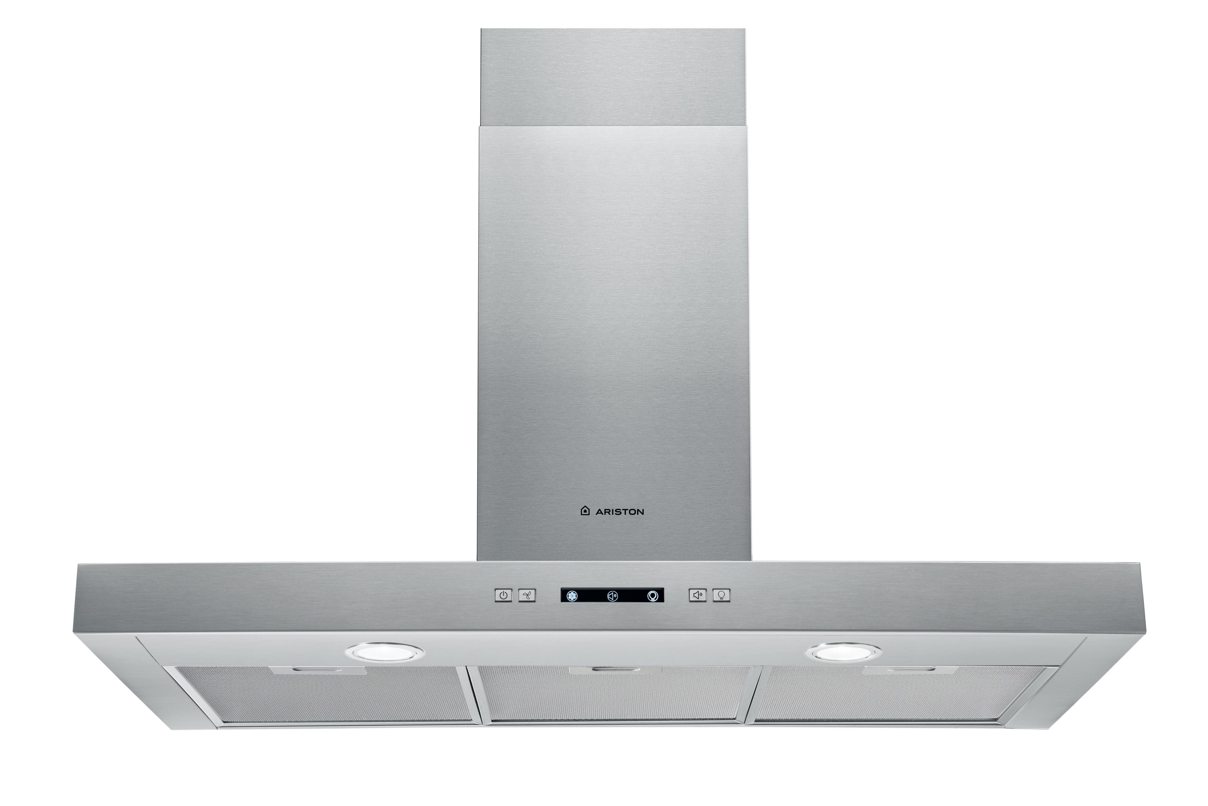 Ariston wall mounted cooker hood: 90cm - AHBS 9.3F LL X